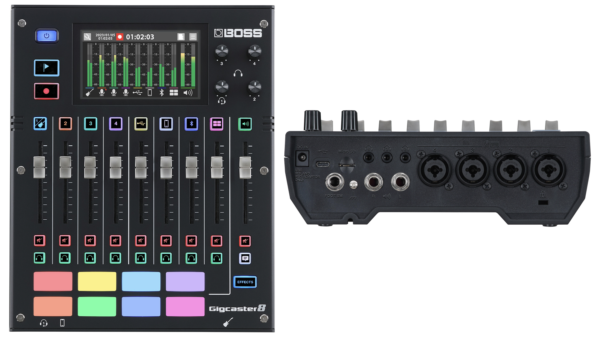 Boss Gigcaster 5 y Gigcaster 8: dos mezcladores para músicos y streamers | Hispasonic